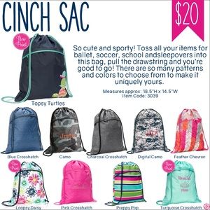 thirty-one | Bags | Thirty One Cinch Sac Loopsy Daisy | Poshmark
